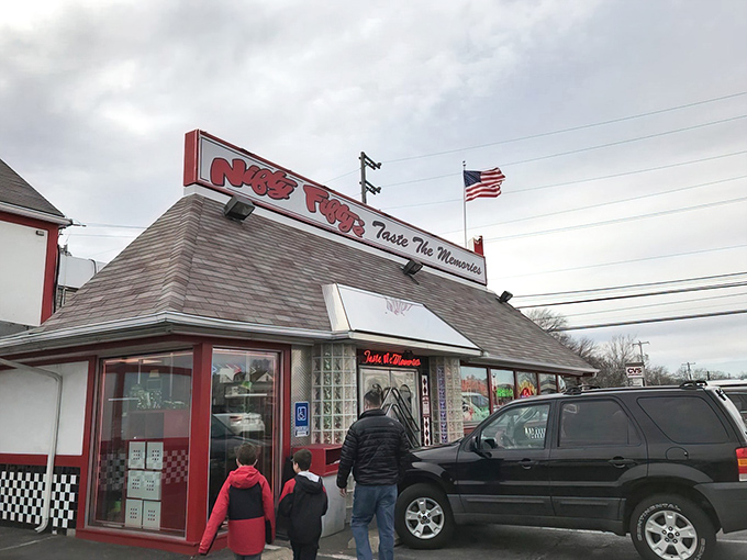The red neon glow of Nifty Fifty's beckons like a time machine disguised as a diner. "Taste The Memories" isn't just a slogan&mdash;it's a promise.