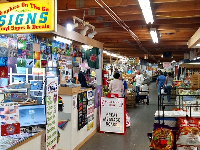 The indoor market at Renninger's buzzes with activity &ndash; a treasure hunter's paradise where one person's castoff becomes another's prized possession.