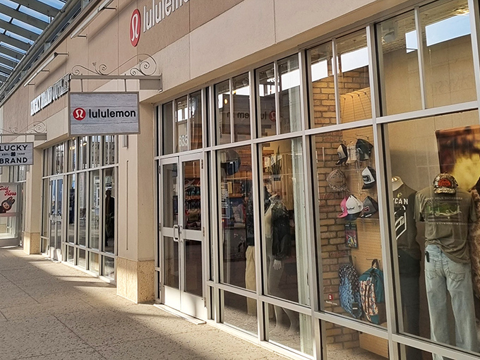 Lululemon's storefront beckons with promises of athleisure dreams. Who knew yoga pants could be an investment strategy?