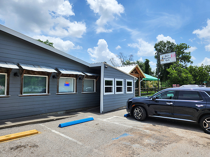 Blue skies and country cooking await at this Tomball treasure, where the sign promises home-style meals and delivers on every syllable.