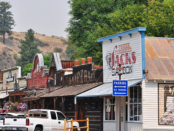 Jack's Saloon stands as a testament to Winthrop's commitment to Western authenticity. Those weathered boards have stories to tell!