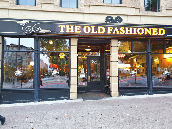 Stepping inside this classic downtown spot for some beloved comfort meals! The perfect destination for a delicious evening out.