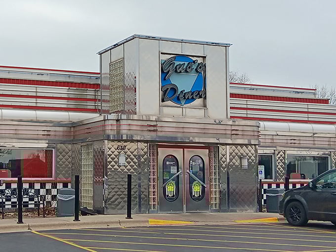 Like a chrome-plated time machine, Gus's Diner's gleaming exterior promises a journey back to when breakfast was an event and calories weren't counted.