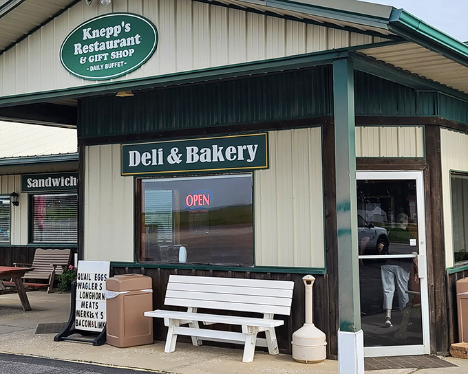 The unassuming exterior of Knepp's hides culinary treasures within, like finding a Michelin-worthy meal in your grandmother's kitchen.