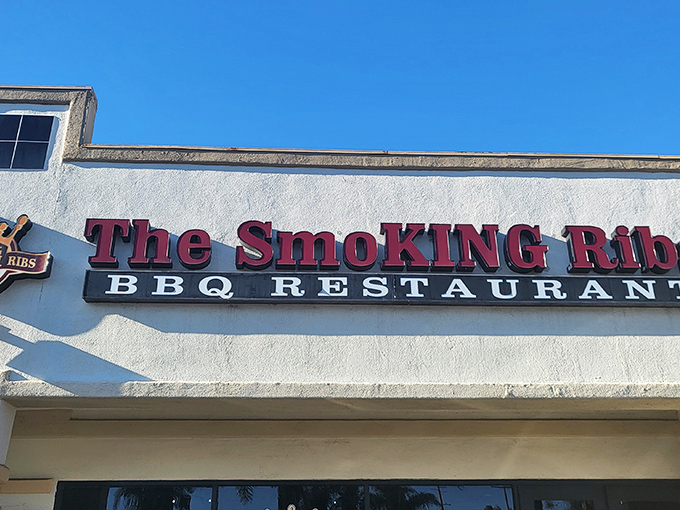 Like a barbecue beacon calling to hungry travelers, that red sign has become a landmark for serious meat enthusiasts throughout Southern California.