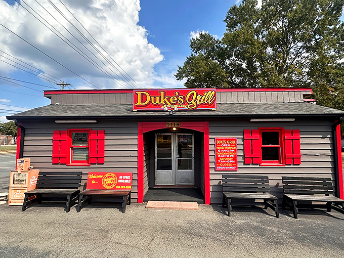That little red shack isn't a time machine, but the burgers inside will transport you straight to 1955.