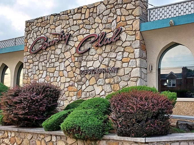 That stone facade isn't just architectural confidence&mdash;it's a promise that what's inside is worth your time and appetite.