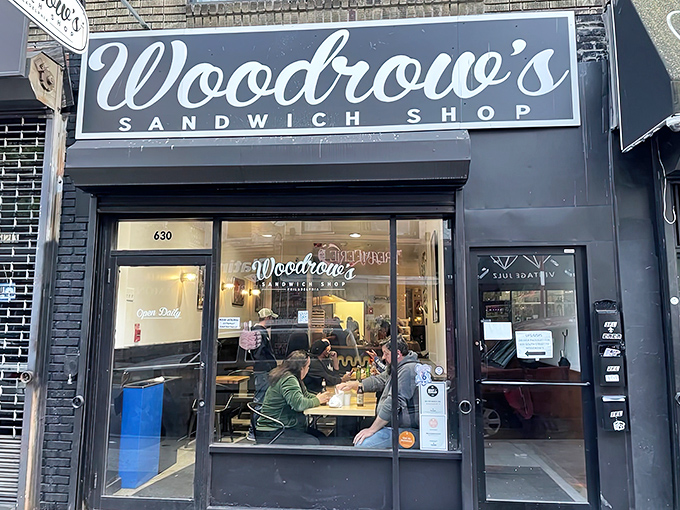 Woodrow's sleek storefront on South Street beckons sandwich lovers with its understated elegance. Like a culinary speakeasy, you'd miss it if you weren't in the know.