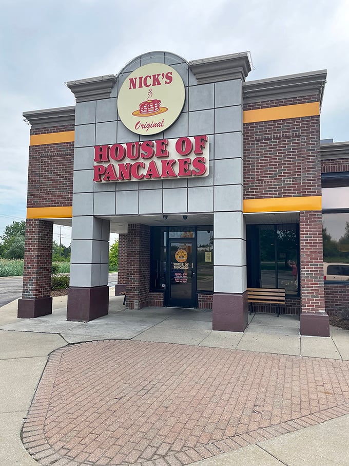 Nick&rsquo;s Original House of Pancakes stands like a classic roadside breakfast stop&mdash;its bold signage inviting hungry travelers in for a stack of fluffy, no-frills comfort pancakes.