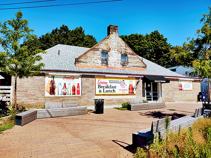 This unassuming stone building houses more breakfast magic than most fancy big-city brunch spots. Simplicity with soul.
