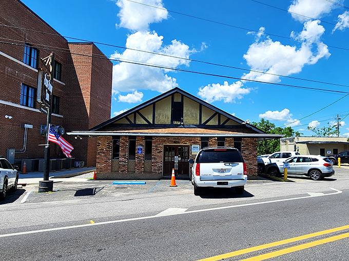 That Tudor-style roof and brick exterior hide culinary secrets that Mobile residents have been guarding for generations.