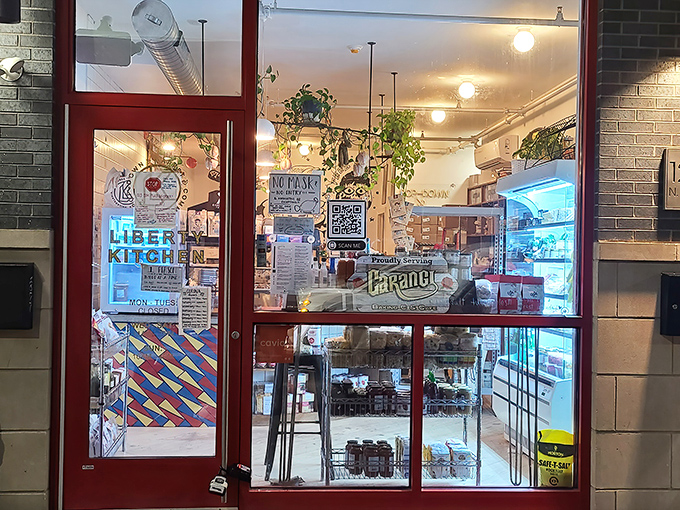 Liberty Kitchen's cream-colored brick exterior stands like a beacon of sandwich hope in Philadelphia's Fishtown neighborhood.