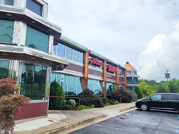 The Nautilus Diner's distinctive copper-topped turrets and expansive windows make it an architectural standout along Route 3 &ndash; like a lighthouse for the breakfast-starved.