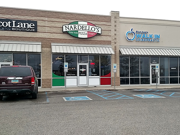 That Italian flag color scheme isn't just for show&mdash;it's a promise of authentic flavors waiting inside this Bismarck treasure.