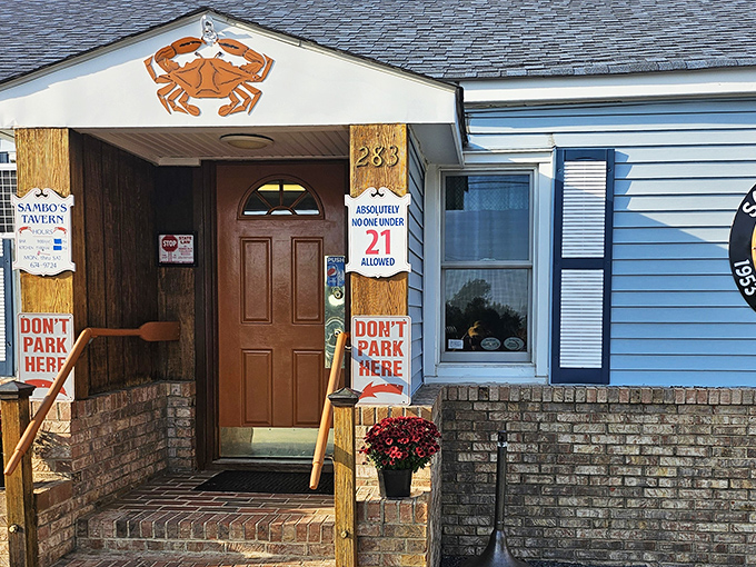 That unassuming white building along the roadside holds some of Delaware's most legendary steamed crabs inside its walls.