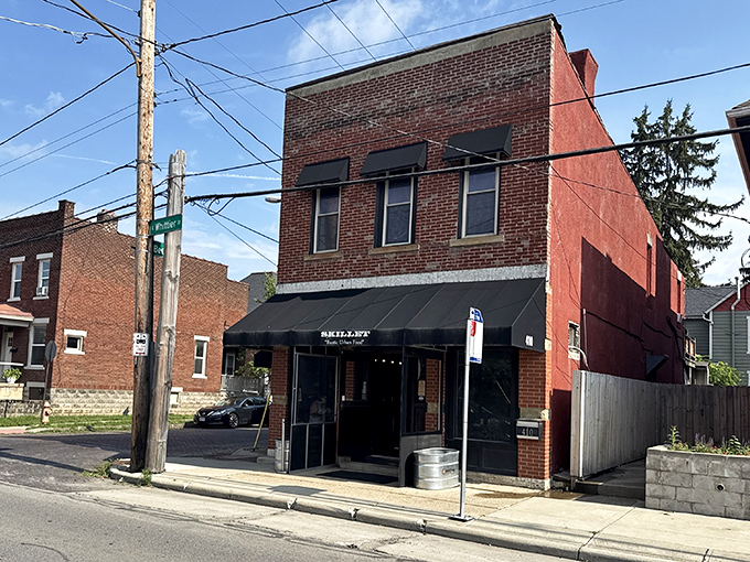 Skillet's unassuming brick exterior in German Village hides culinary treasures within&mdash;like finding a rare vinyl record in your parents' attic that turns out to be priceless.