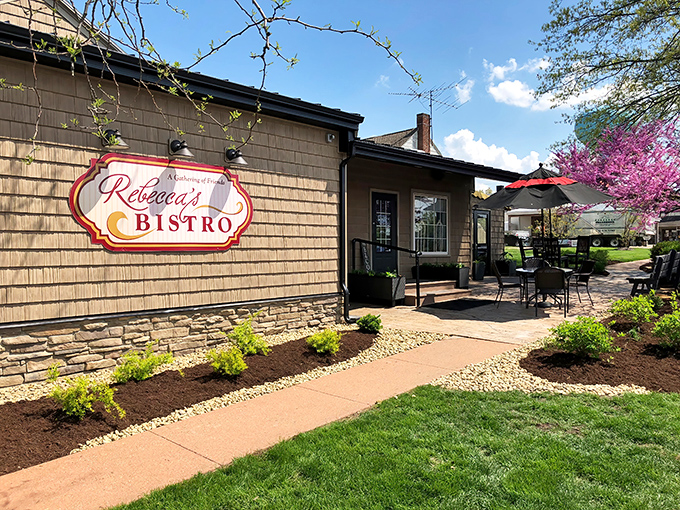 The cedar-shingled exterior of Rebecca's Bistro welcomes you like an old friend who happens to make the best breakfast in three counties.
