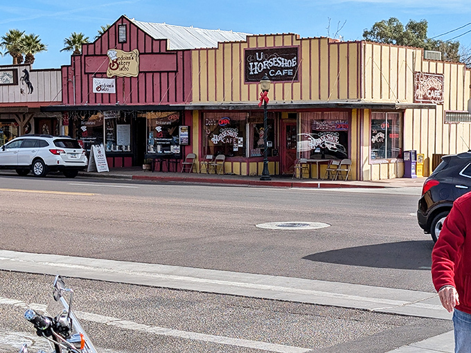 Red and tan wooden siding gives this Wickenburg landmark its distinctive frontier charm. Just like the food inside, there's nothing pretentious&mdash;just honest-to-goodness authenticity.