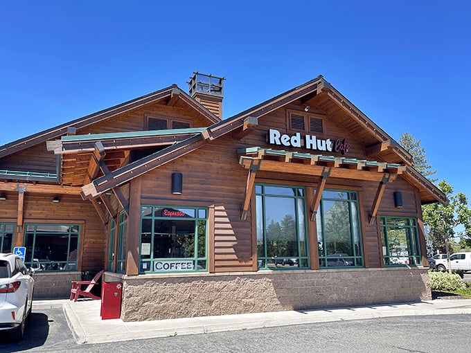The rustic wooden exterior of Red Hut Caf&eacute; beckons like an old friend, promising comfort food that'll make you forget all your fancy big-city dining experiences.