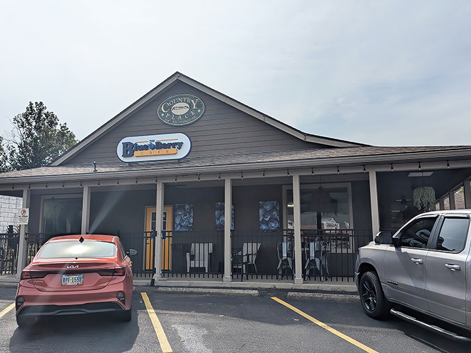 The unassuming exterior of The Blue Berry Caf&eacute; promises no frills, just thrills for your taste buds. Small-town charm with big-time flavor awaits inside.