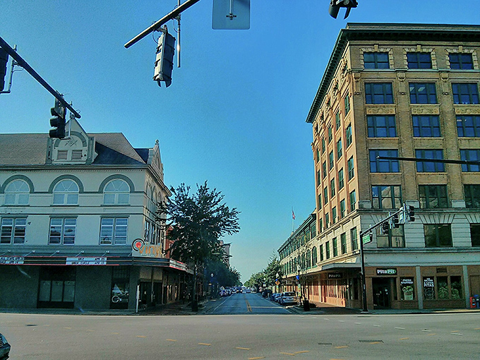 Downtown Pensacola's historic buildings stand like sentinels of Southern charm, where retirement dollars stretch further than your grandmother's famous pie crust.