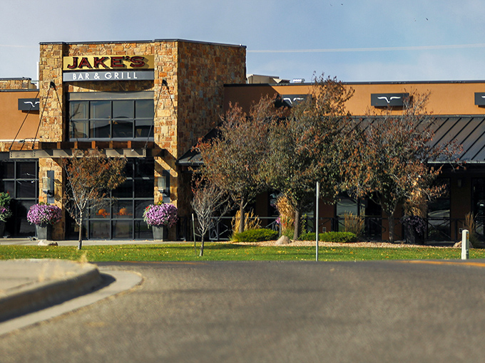Jake's impressive stone facade welcomes you like an old friend who happens to have excellent taste in architecture.