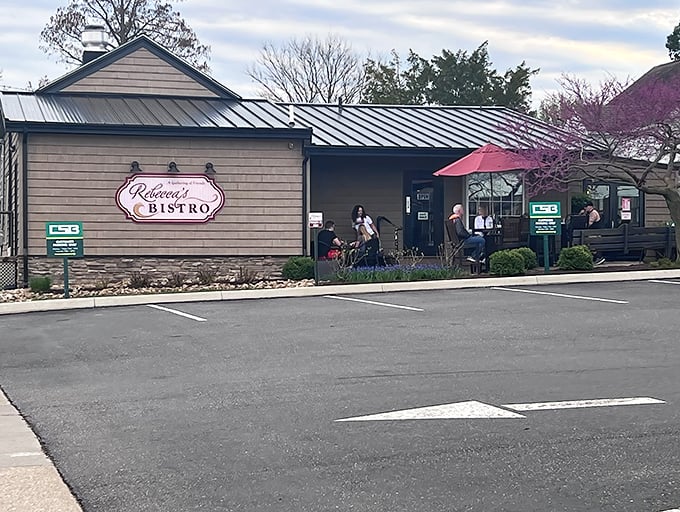 Rebecca's Bistro welcomes you with cedar-shingled charm and a promise of comfort food that'll make your taste buds do a happy dance.