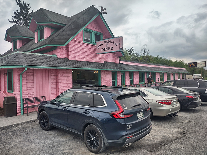 You can't miss this roadside wonder! The Pink Cadillac Diner's bubblegum-colored exterior and turquoise trim make it the Shenandoah Valley's most photogenic pit stop.