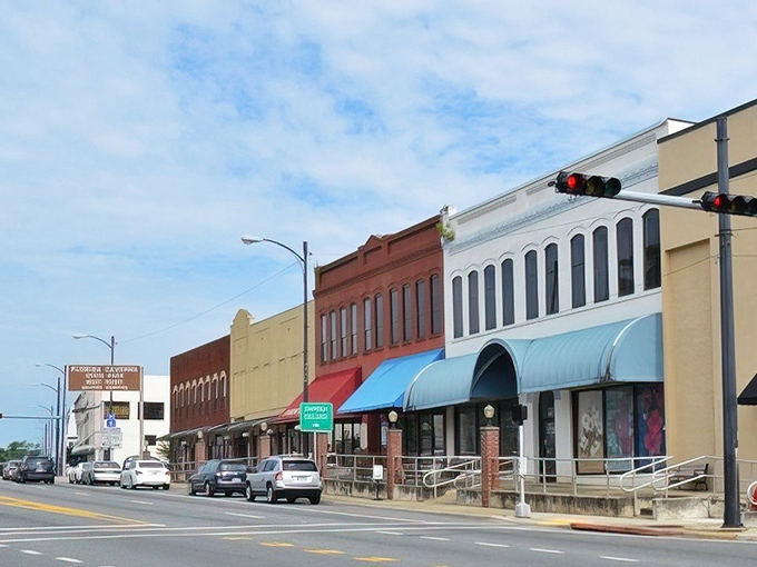Downtown Marianna's historic buildings stand like well-preserved time capsules, offering a glimpse into Florida's past while housing today's local businesses.