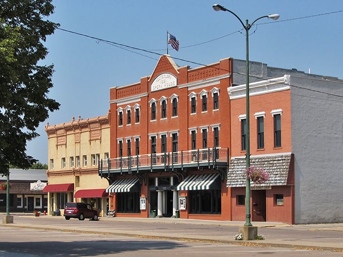 Minden's historic downtown looks like it was plucked straight from a Norman Rockwell painting, complete with classic brick facades and striped awnings that whisper stories of simpler times. 