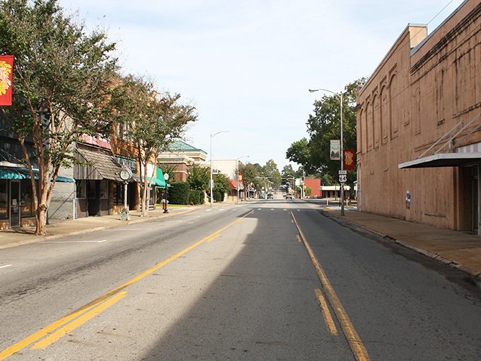 Downtown Clarksville looks like someone preserved small-town America before chains decided every place should look identical.