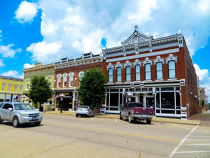 Albia's historic downtown buildings stand like colorful sentinels of another era, their ornate facades telling stories of small-town America that Netflix hasn't discovered yet.