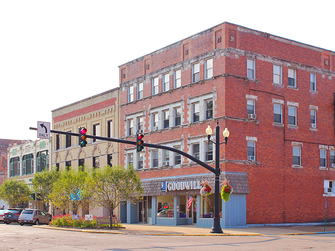 Corner buildings in Coshocton don't just house businesses&mdash;they tell stories. That Goodwill sign promises treasures that someone else mysteriously decided they could live without.