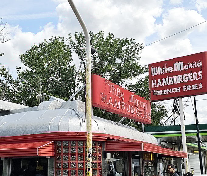 Bathed in summer light, White Manna's distinctive silhouette has been drawing hungry patrons for generations. This isn't just a restaurant&mdash;it's a landmark.