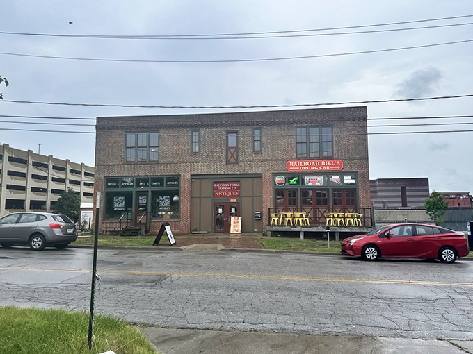 The brick fortress of breakfast dreams stands proudly in Des Moines, its red sign promising culinary adventures that'll make your morning commute worthwhile.
