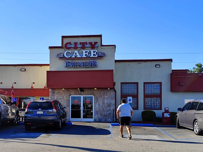 The classic diner facade beckons like an old friend promising comfort. City Cafe's exterior might be humble, but inside awaits culinary magic that's anything but ordinary.