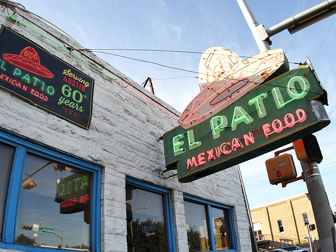 That iconic neon sombrero sign has been beckoning hungry Austinites for decades. Like a lighthouse for enchilada enthusiasts navigating Guadalupe Street.