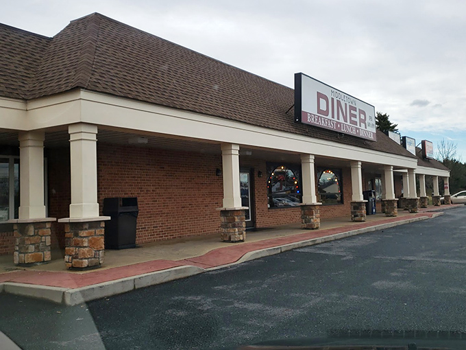 The unassuming brick exterior of Middletown Diner hides culinary treasures within, like finding a Michelin star chef cooking in your neighbor's kitchen.