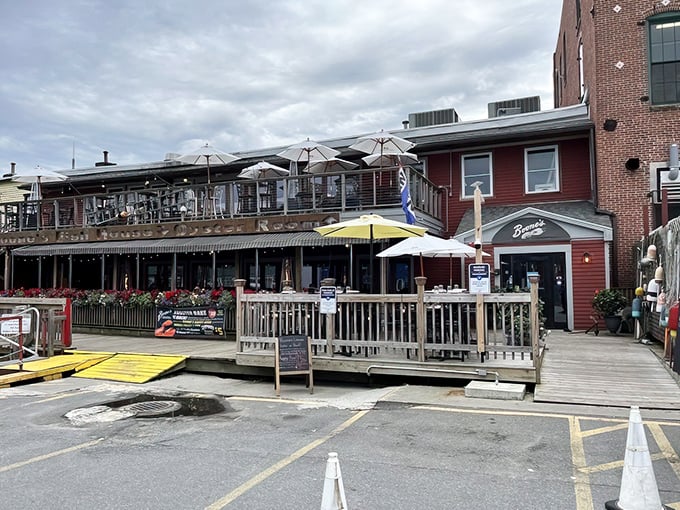 Perched on Portland's Custom House Wharf, Boone's red exterior beckons seafood lovers like a maritime lighthouse for the hungry.