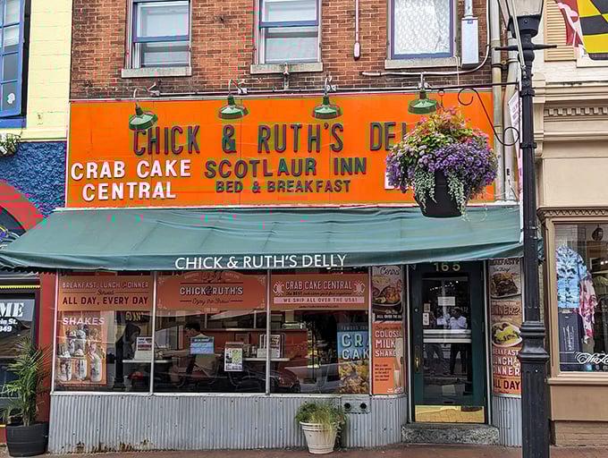 The unmistakable orange fa&ccedil;ade of Chick & Ruth's Delly stands out on Annapolis' Main Street like a beacon for hungry souls seeking sandwich salvation.