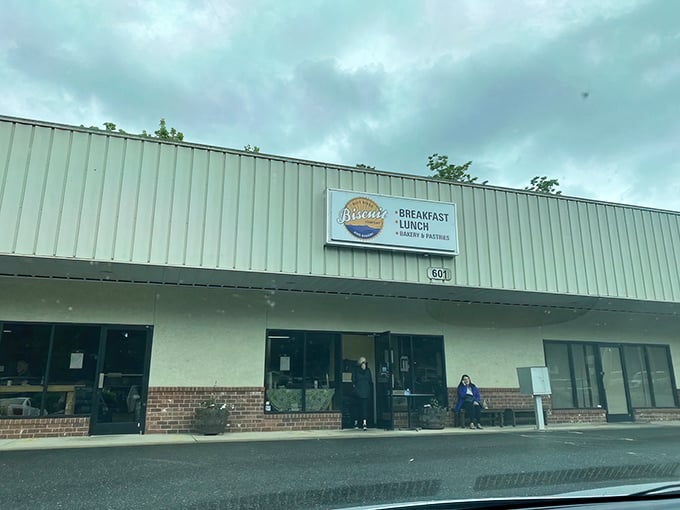 The unassuming exterior of Blue Ridge Biscuit Company hides culinary treasures within. Like finding Shakespeare writing at your local coffee shop&mdash;unexpected brilliance awaits.