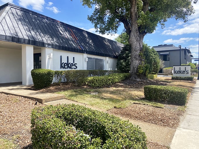 Keke's distinctive black roof and clean white exterior might not scream "breakfast paradise," but locals know this unassuming building houses morning magic worth traveling for.