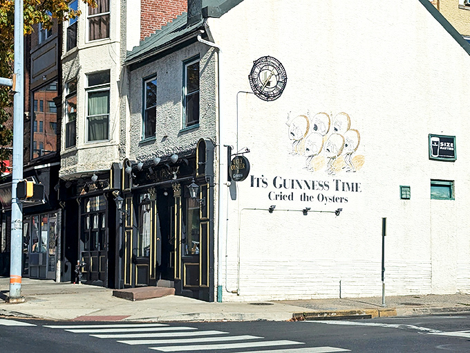 The black and gold facade of Ugly Oyster Drafthaus stands proudly on Reading's streets like a Victorian gentleman who knows he's overdressed but doesn't care.