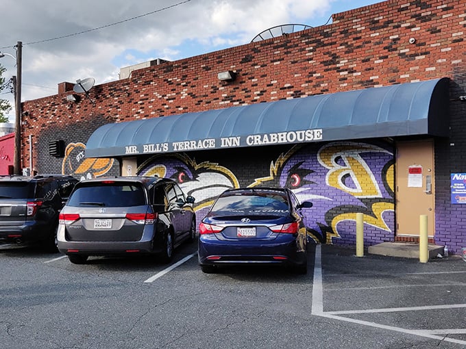 The unassuming brick exterior of Mr. Bill's hides culinary treasures within, like finding the Hope Diamond at a yard sale.