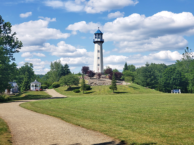 A lighthouse where no ocean exists? It's like finding a penguin in the desert&mdash;delightfully unexpected and absolutely worth the detour.