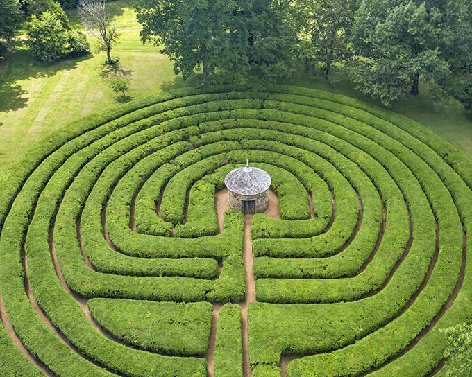 An emerald labyrinth from above, where life's twists and turns become literal&mdash;nature's GPS recalculating with every step.