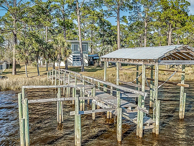 Coastal living at its most authentic &ndash; weathered docks, stilted homes, and water views that cost millions elsewhere but remain refreshingly affordable here.
