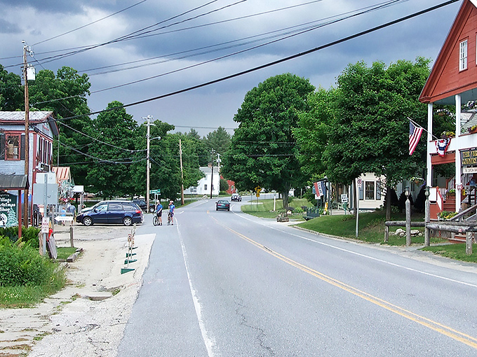 Classic New England architecture lines Weston's welcoming streets, where locals stroll unhurried as if time decided to take a vacation here too.