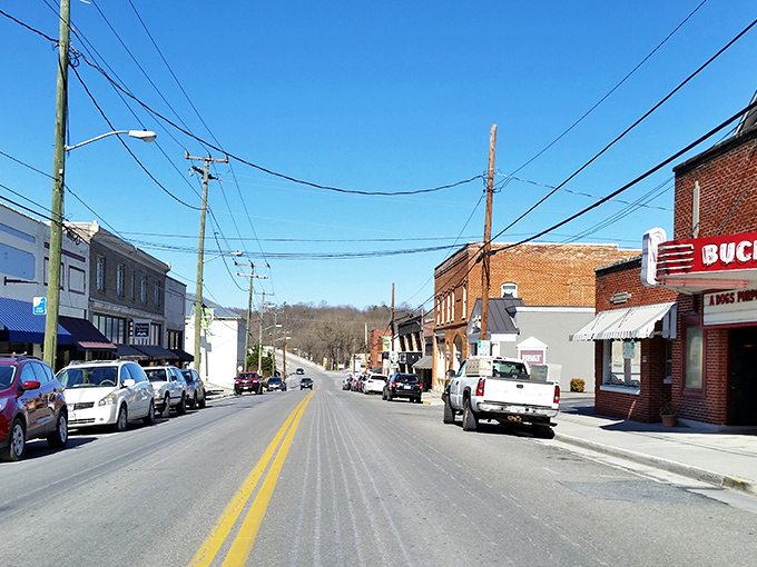 Main Street Buchanan moves at the perfect speed: slow enough to notice everything, fast enough to stay interesting.