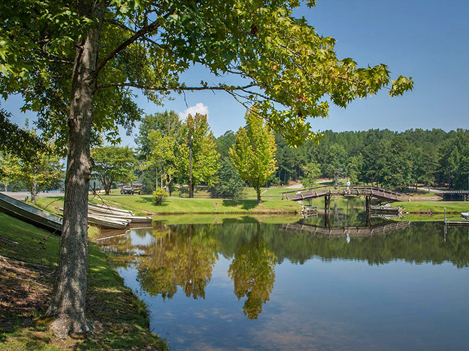 The perfect Alabama postcard doesn't exi&mdash; Oh wait, here it is! Lake Lurleen's shoreline stretches for 23 miles, offering endless opportunities for that "I can't believe this is just outside Tuscaloosa" moment. 